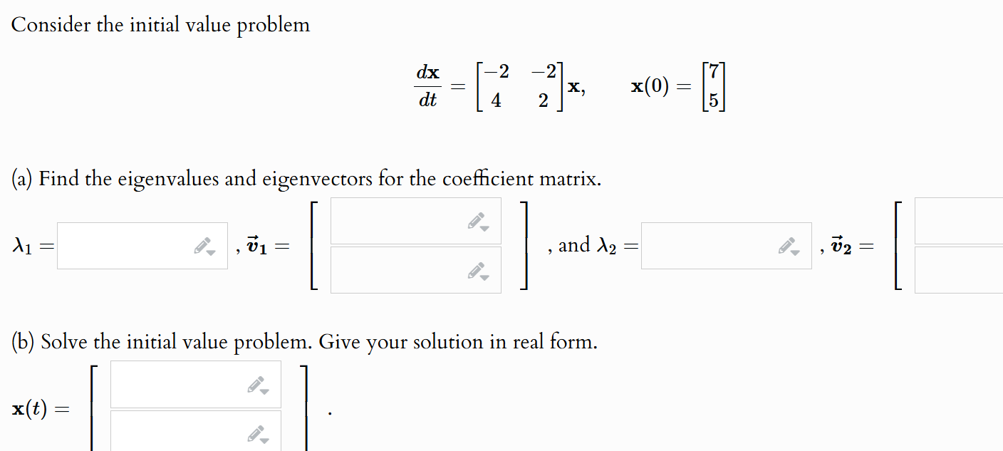 Solved Consider the initial value | Chegg.com