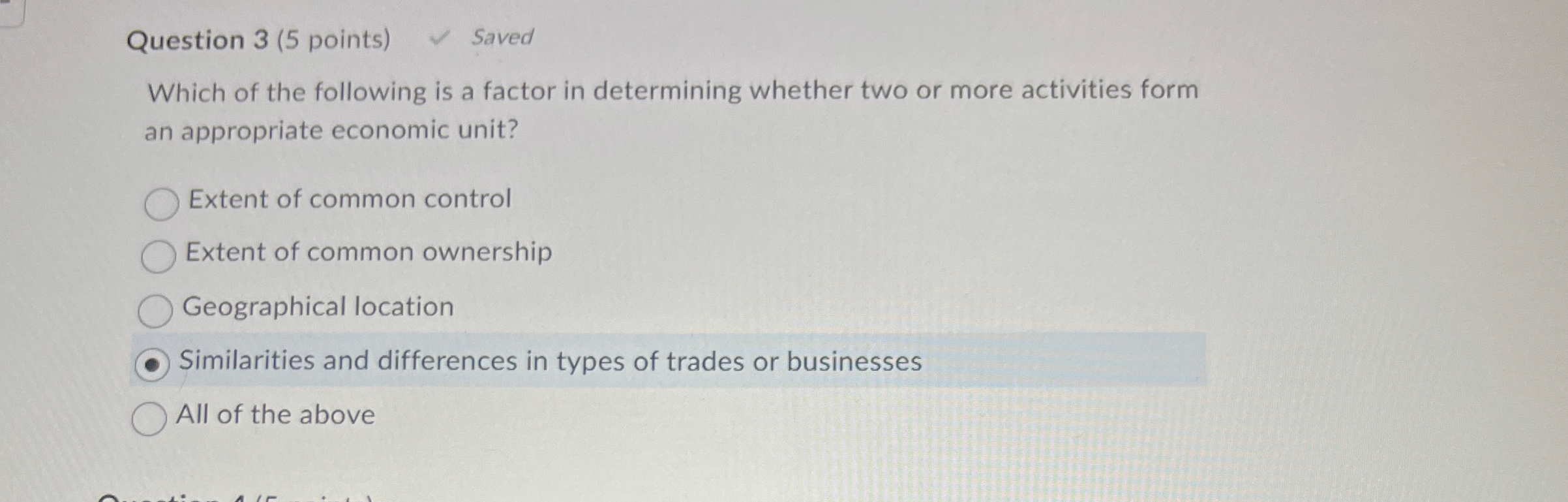 Solved Question 3 (5 ﻿points) ﻿SavedWhich of the following | Chegg.com