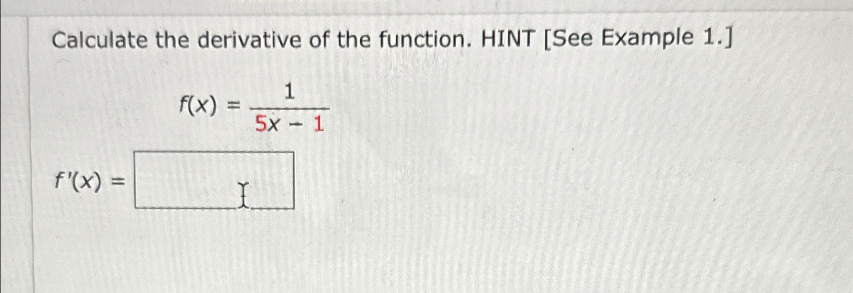 Solved Calculate the derivative of the function. HINT [See | Chegg.com