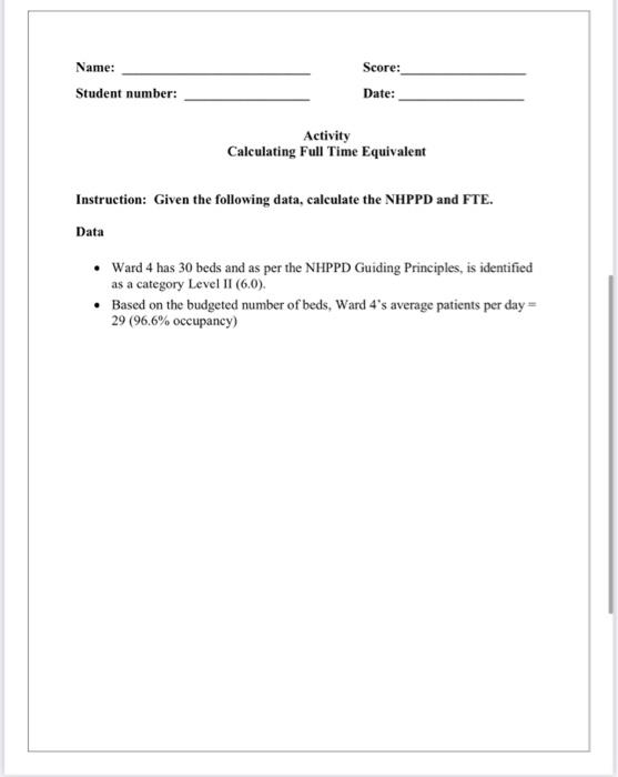 Instruction: Given the following data, calculate the | Chegg.com