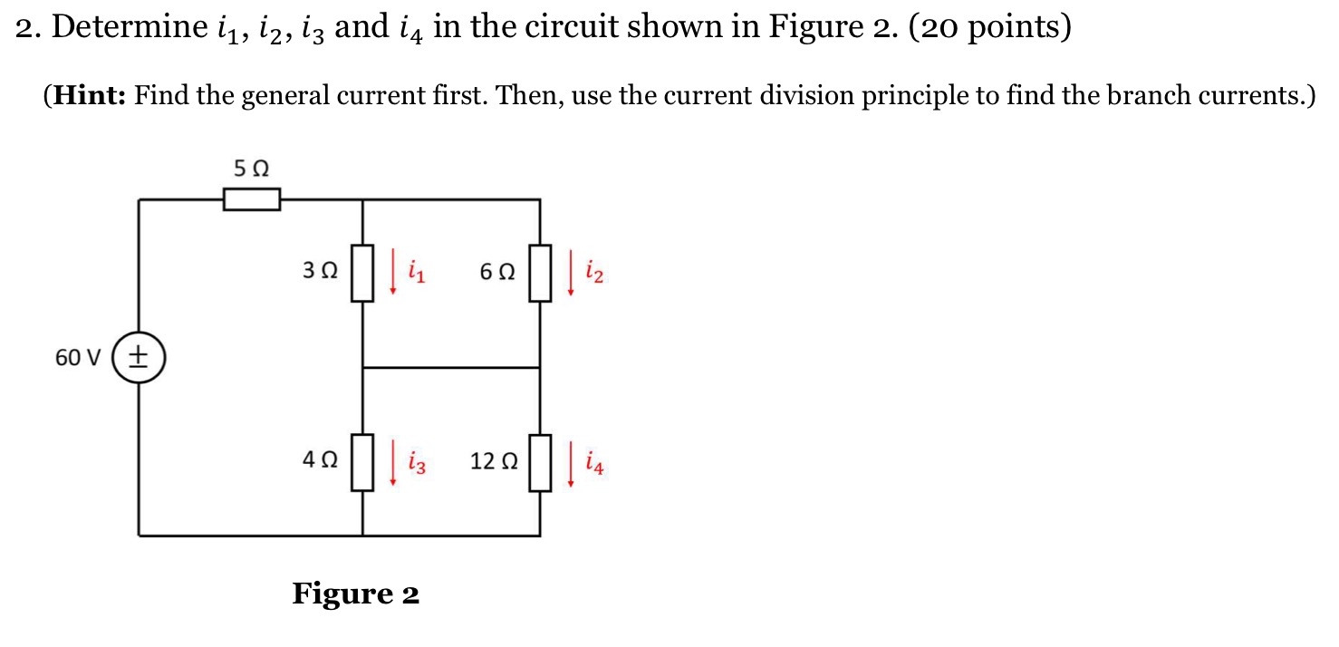 Solved Determine i1,i2,i3 ﻿and i4 ﻿in the circuit shown in | Chegg.com
