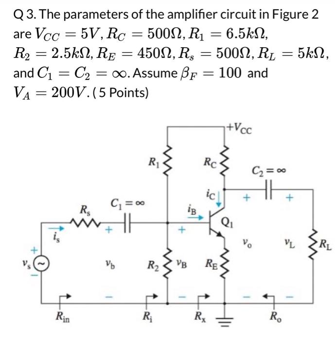 Solved Figure 2 (a) Find the Q-point defined by IB,IC, and | Chegg.com