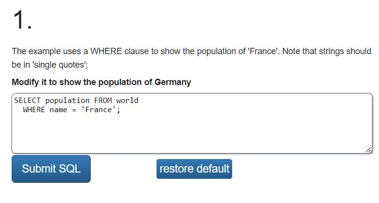 Solved The example uses a WHERE clause to show the | Chegg.com