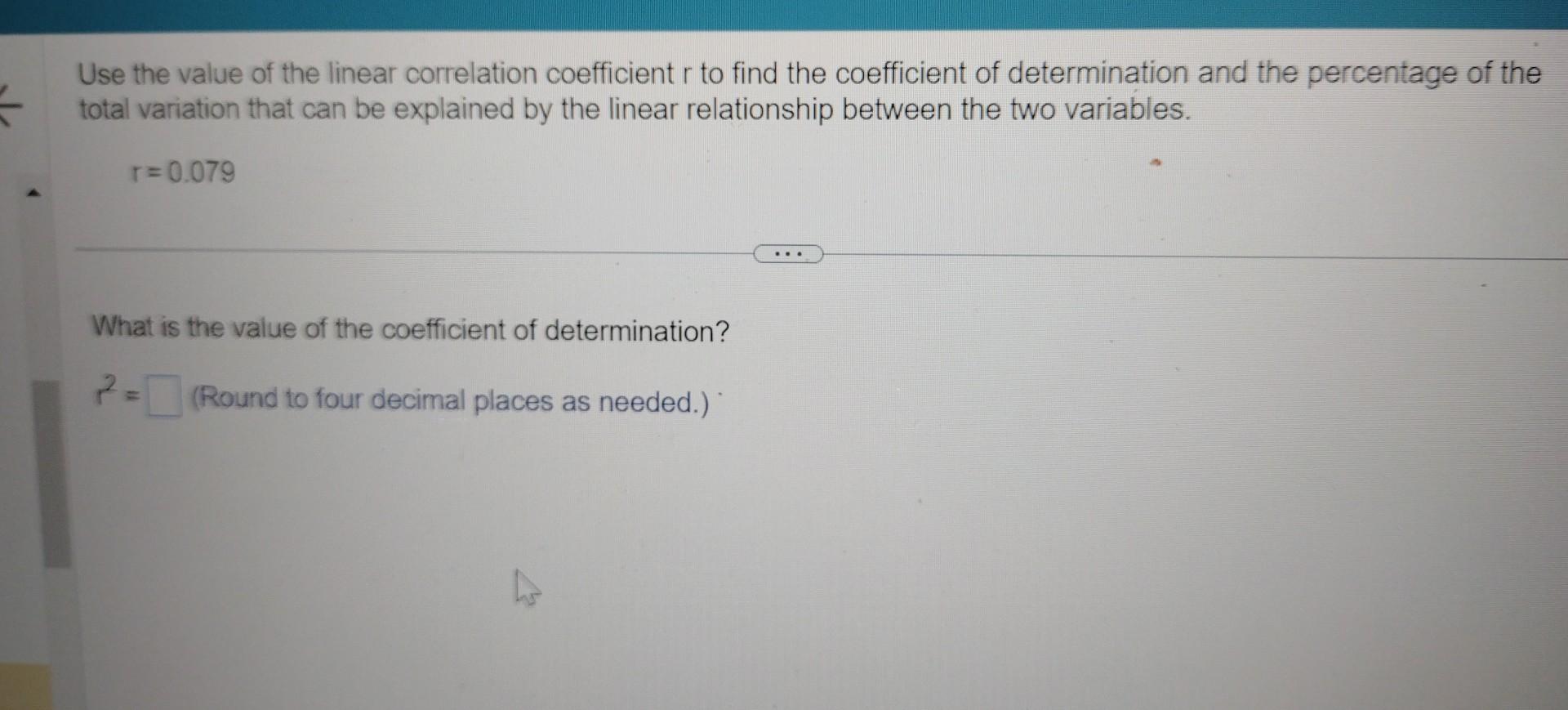 Solved Use the value of the linear correlation coefficient r | Chegg.com