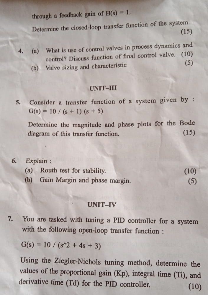 Solved Consider a control system with an open-loop transfer | Chegg.com