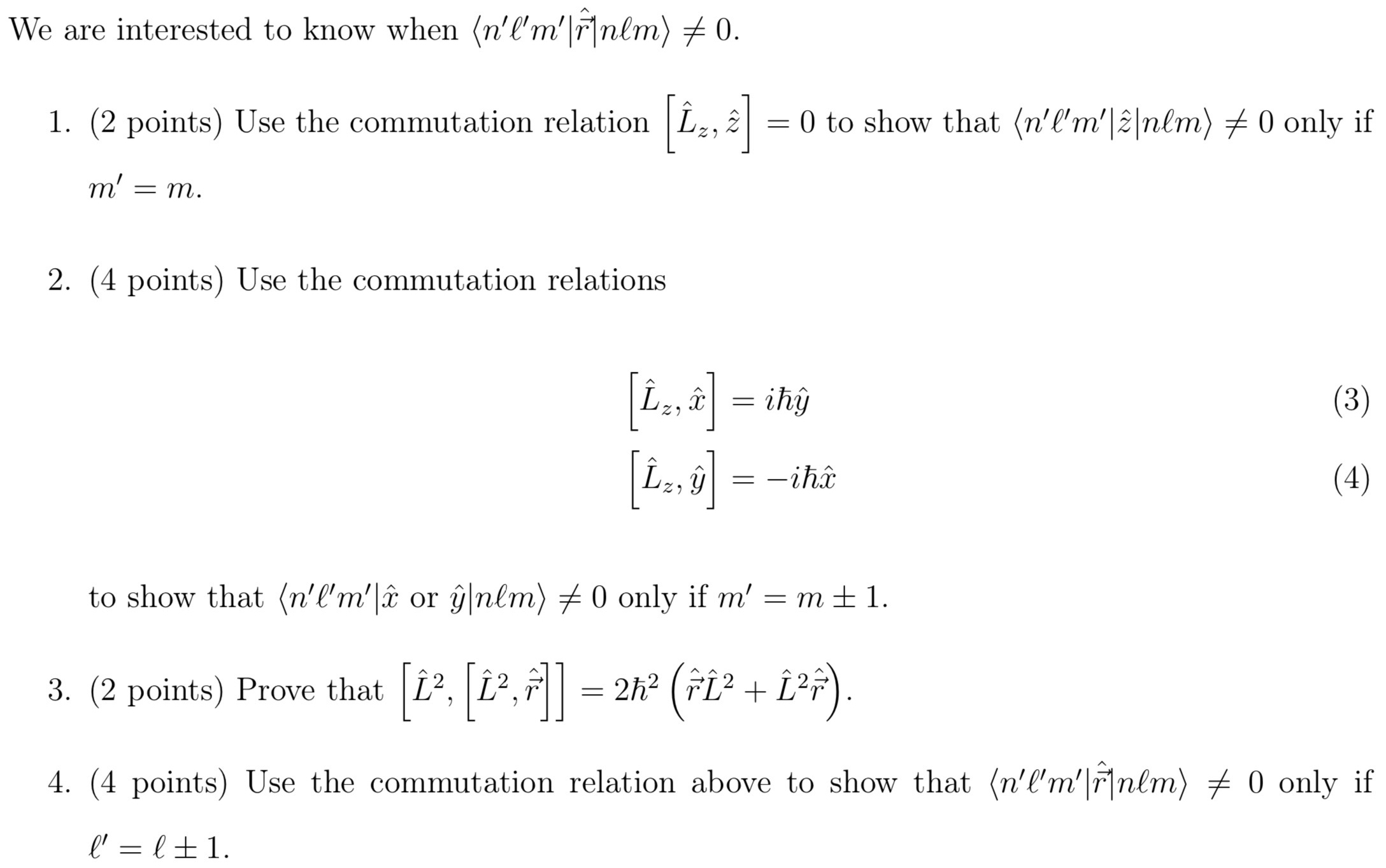 Solved This is an "Advanced Quantum Mechanics" - ﻿"Dipole | Chegg.com