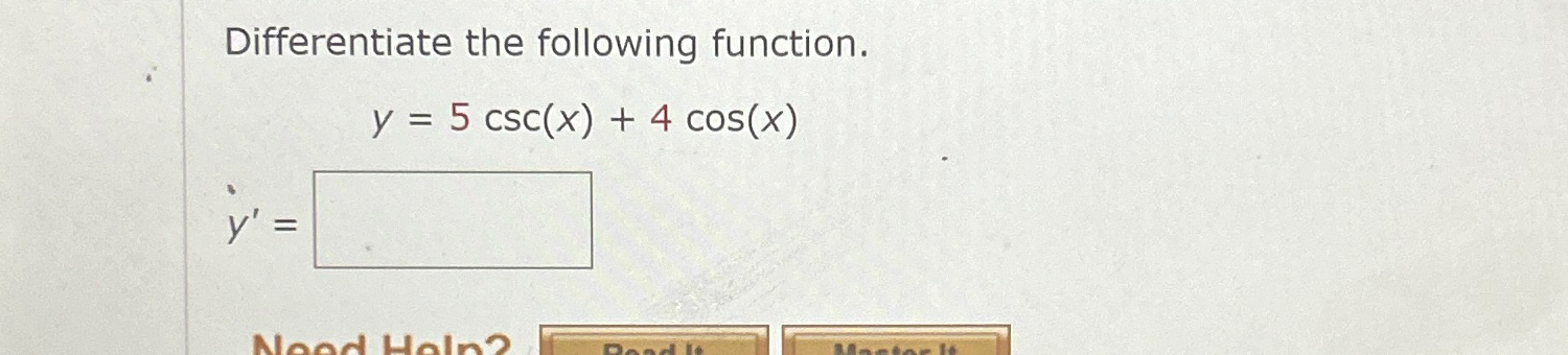 Solved Differentiate the following | Chegg.com