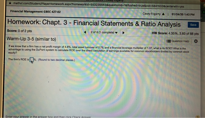 Solved mathxl.com/Student/Player | Chegg.com