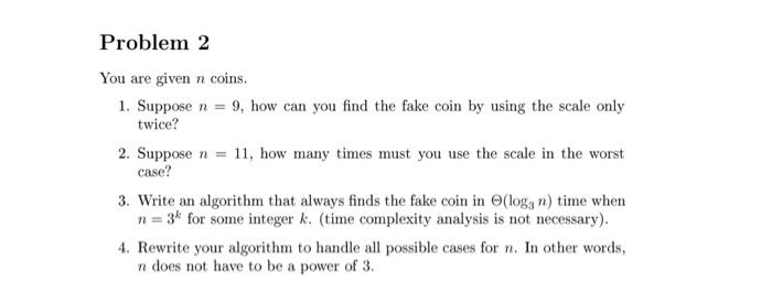 Solved Problem 1 Given an array of integers A[1...n], an | Chegg.com