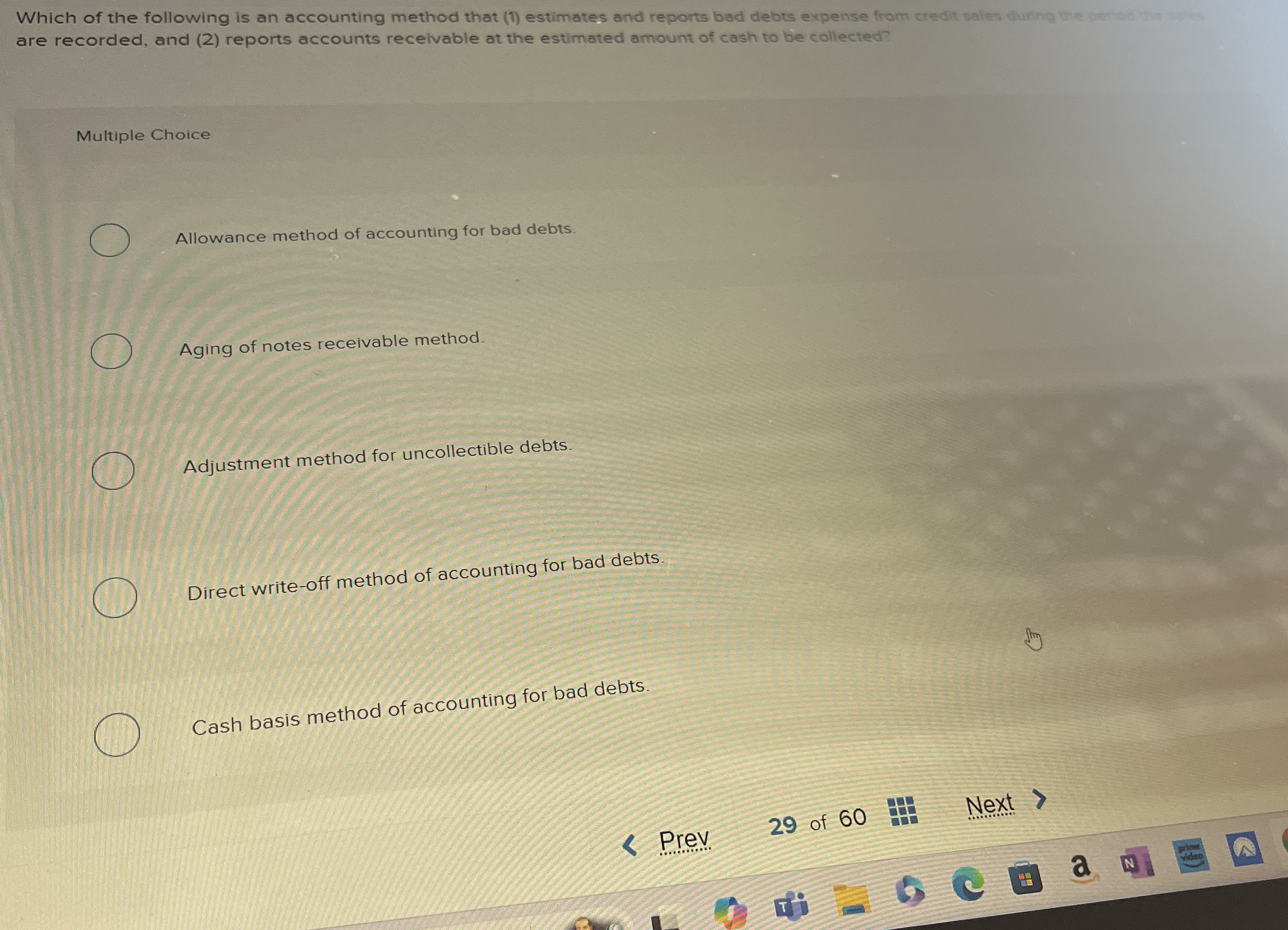 Solved are recorded, and (2) ﻿reports accounts recelvable at | Chegg.com