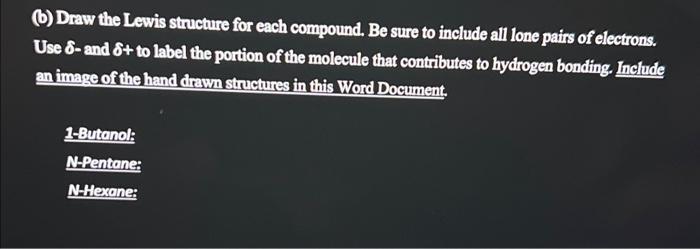 Solved (b) Draw the Lewis structure for each compound. Be | Chegg.com