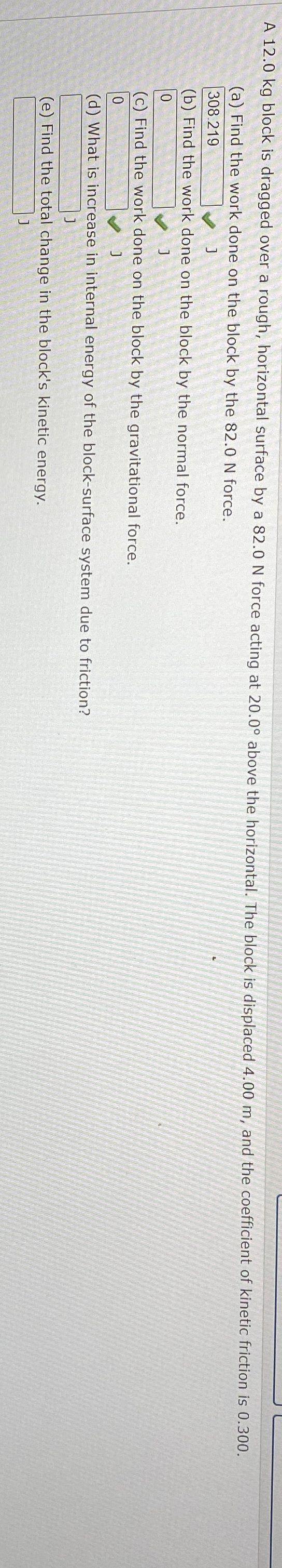 Solved A 12.0kg ﻿block is dragged over a rough, horizontal | Chegg.com