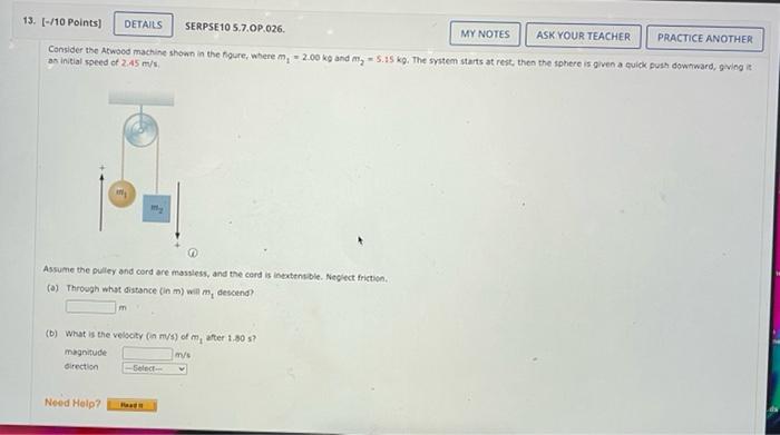 Solved 13. [-/10 Points) DETAILS SERPSE10 5.7.OP.026. MY | Chegg.com Solved 13. [-/10 Points) DETAILS SERPSE10 5.7.OP.026. MY | Chegg.com