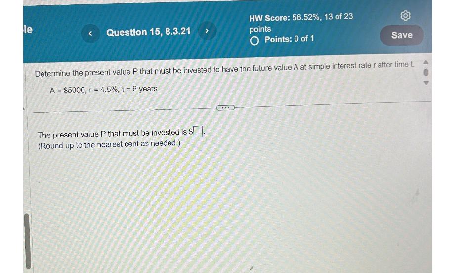 Solved HW Score: 56.52%,13 ﻿of 23Question | Chegg.com