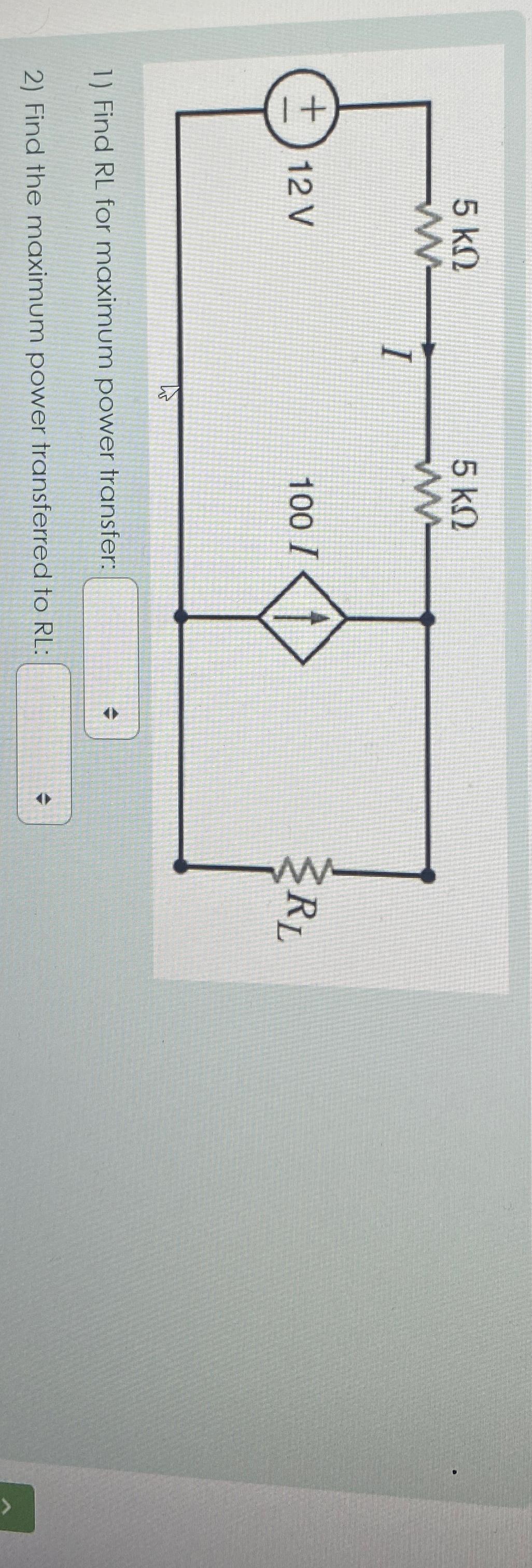 Solved Find RL for maximum power transfer:Find the maximum | Chegg.com