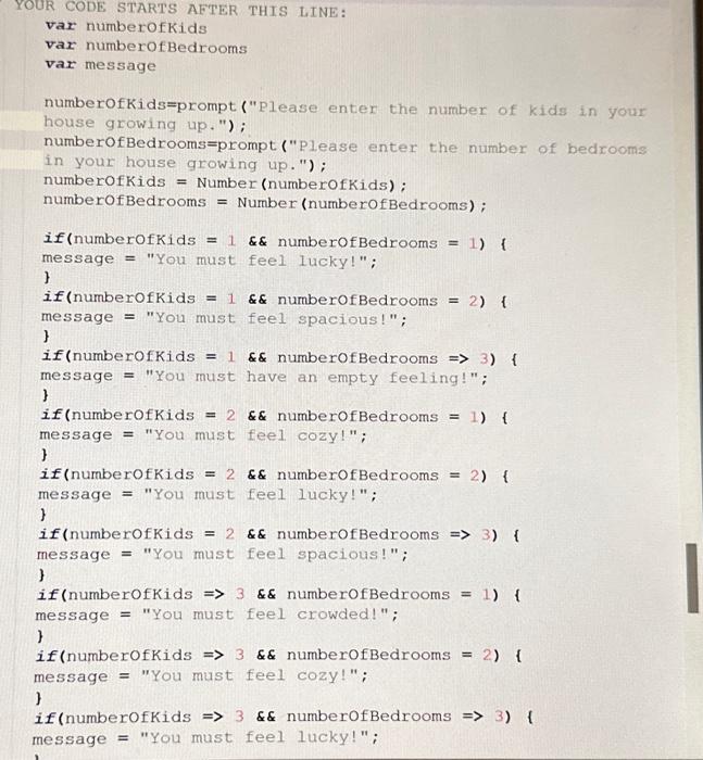 Solved I'm not getting any output w/ my javascript i have | Chegg.com