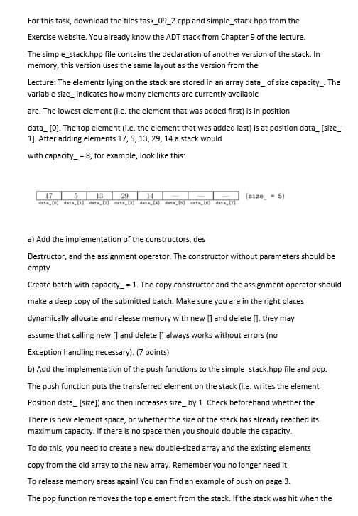 Solved C++ question. The original language is German. Even | Chegg.com