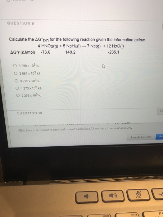 Solved QUESTIONS Calculate the AG®rxn for the following | Chegg.com