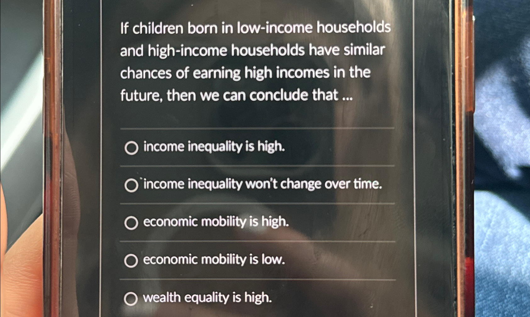 Solved If children born in low-income households and | Chegg.com