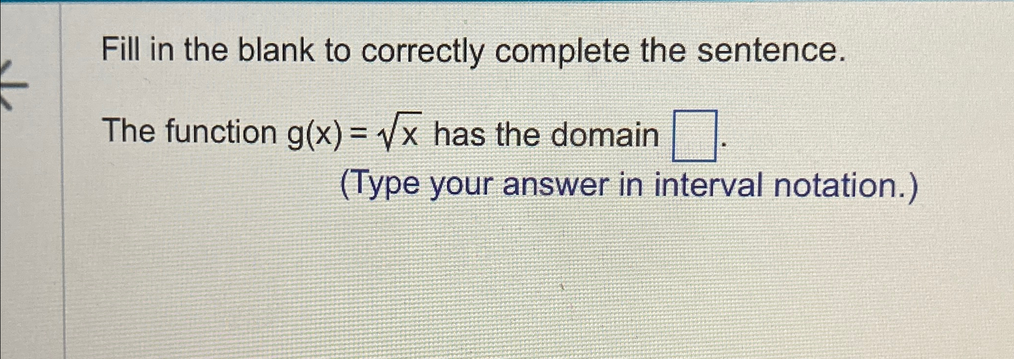 Solved Fill in the blank to correctly complete the | Chegg.com