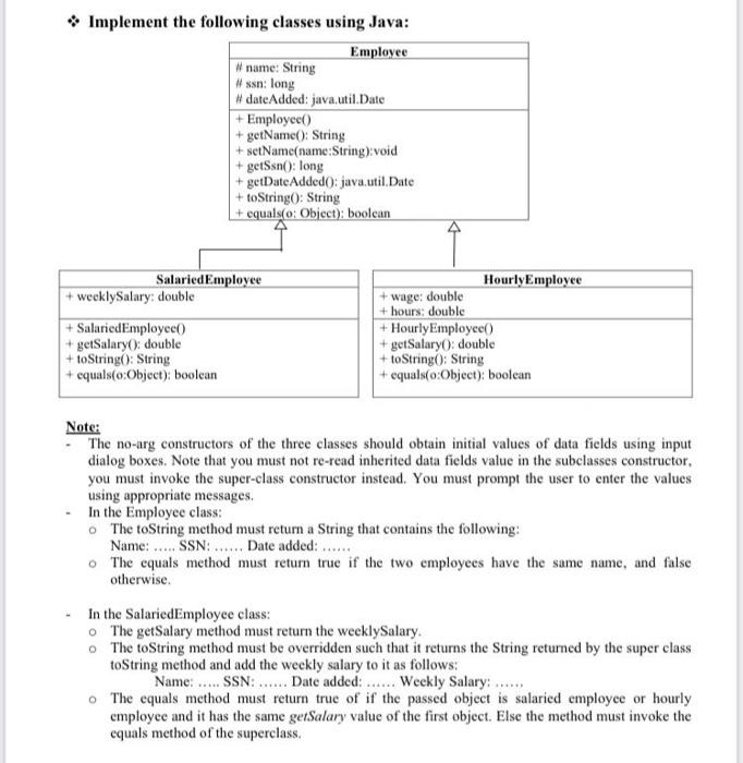 Solved In the HourlyEmployee class: o The getSalary method | Chegg.com