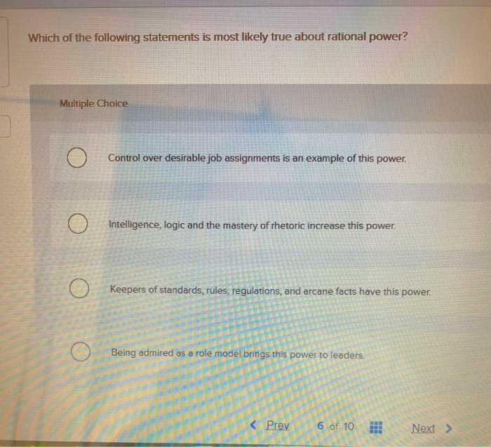 Solved Which of the following statements is most likely true | Chegg.com