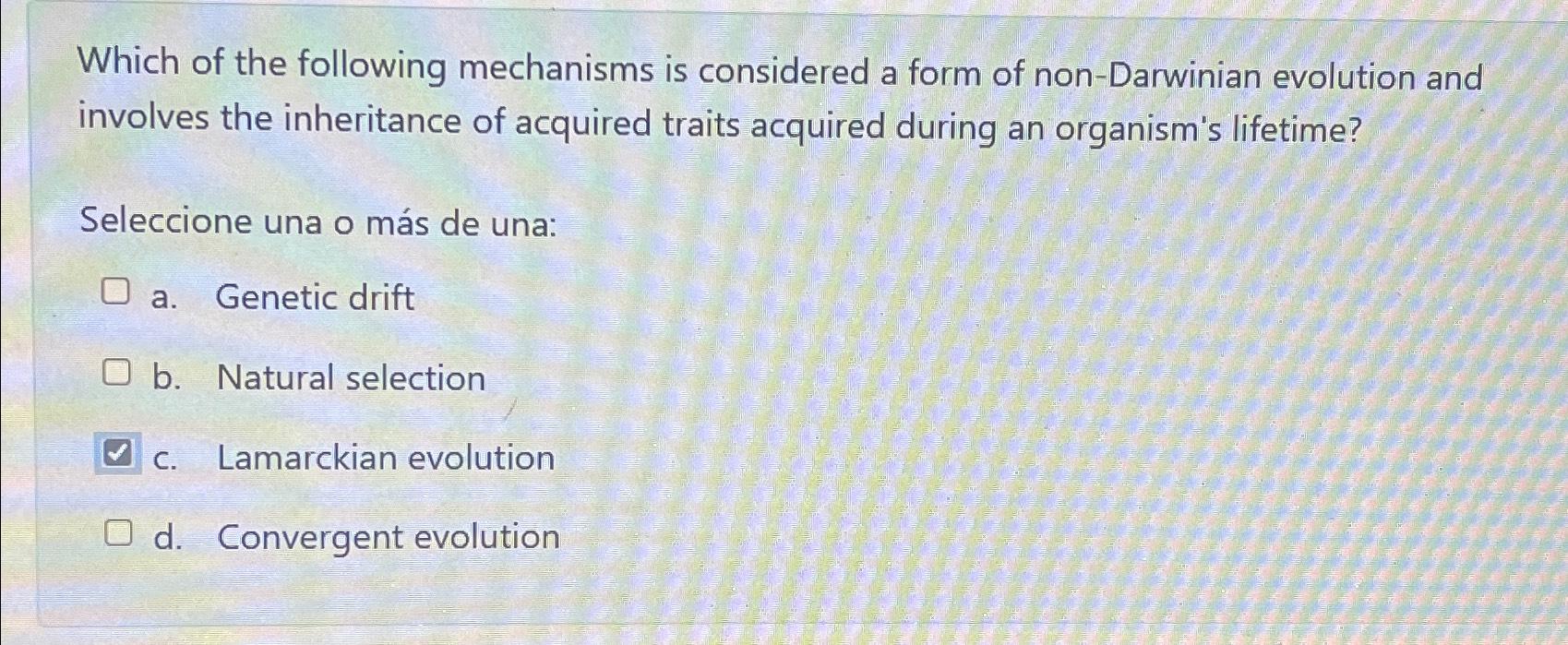 Solved Which of the following mechanisms is considered a | Chegg.com