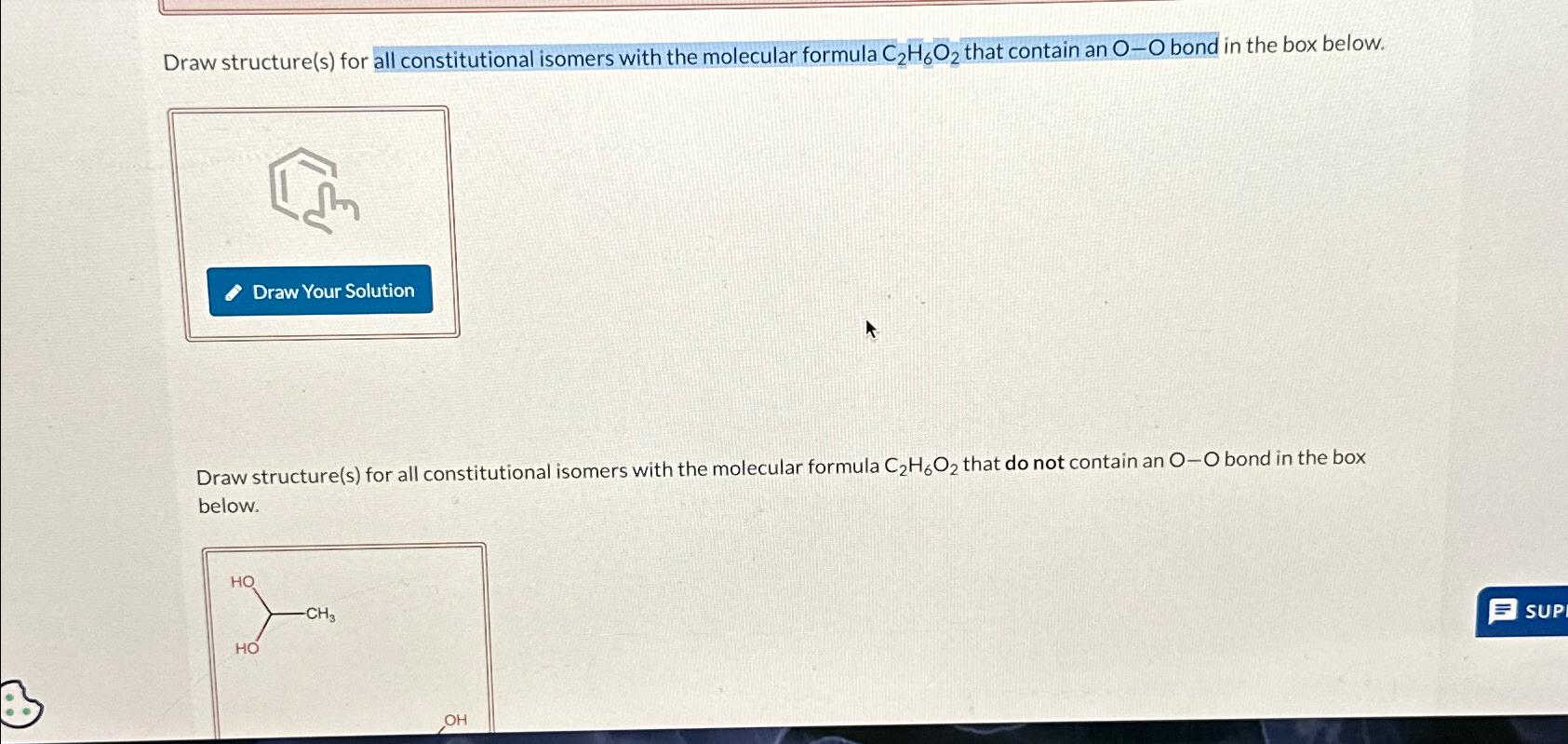 Solved Draw structure(s) ﻿for all constitutional isomers | Chegg.com