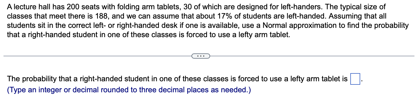 A lecture hall has 200 ﻿seats with folding arm | Chegg.com