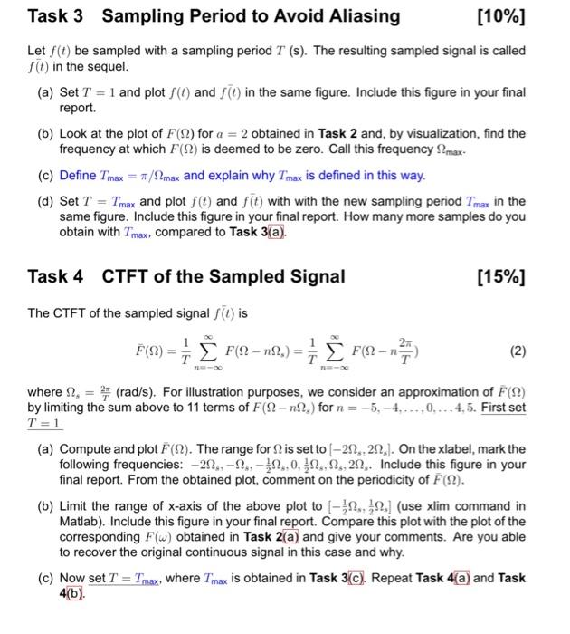 Task 4 and 5 please.MATLAB required. Need help with | Chegg.com