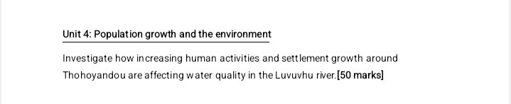Solved Unit 4: Population growth and the | Chegg.com