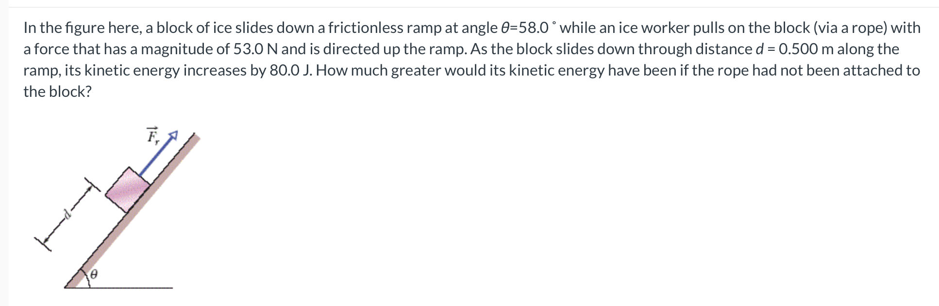 Solved In the figure here, a block of ice slides down a | Chegg.com