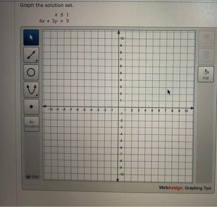 Solved Graph the solution set. 2x+y≥62x−2y