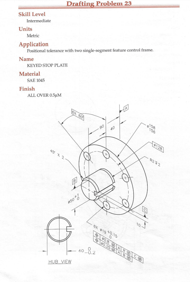 Drafting Problem 23Skill | Chegg.com
