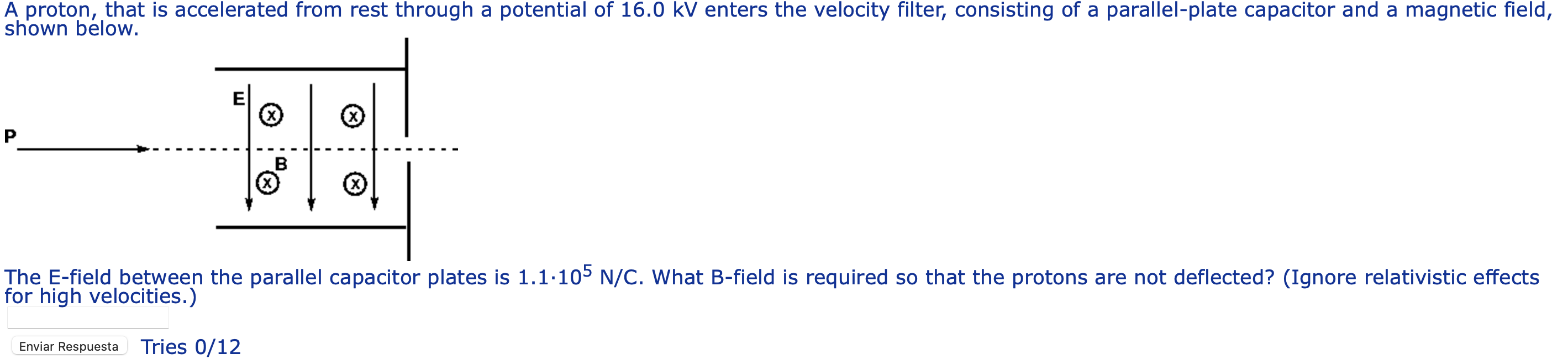 Solved A proton, that is accelerated from rest through a | Chegg.com