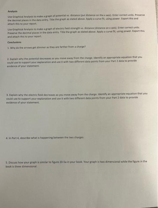 Solved Analysis Use Graphical Analysis to make a mraph of | Chegg.com
