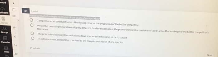 Solved 33 hele N otesy of the Competitors can coexist if | Chegg.com