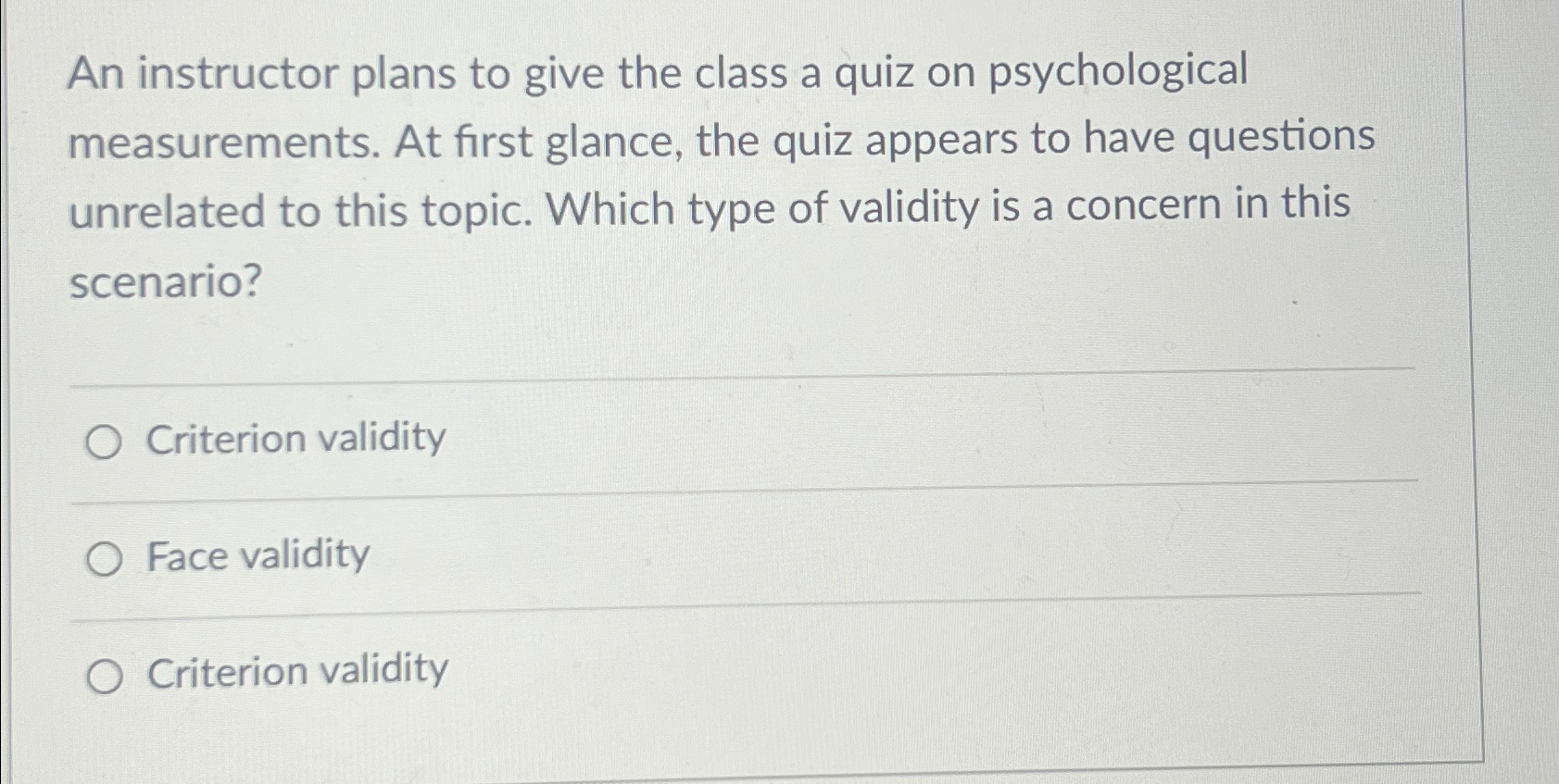 Solved An instructor plans to give the class a quiz on | Chegg.com