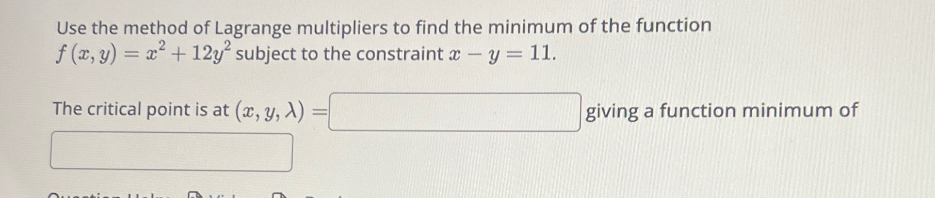 Solved Use the method of Lagrange multipliers to find the | Chegg.com