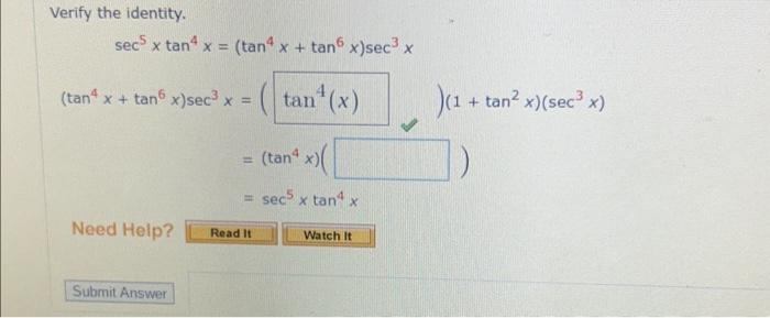 Solved Verify the identity. | Chegg.com
