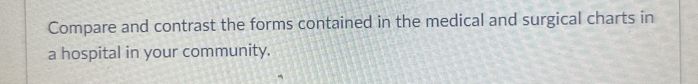 Solved Compare and contrast the forms contained in the | Chegg.com