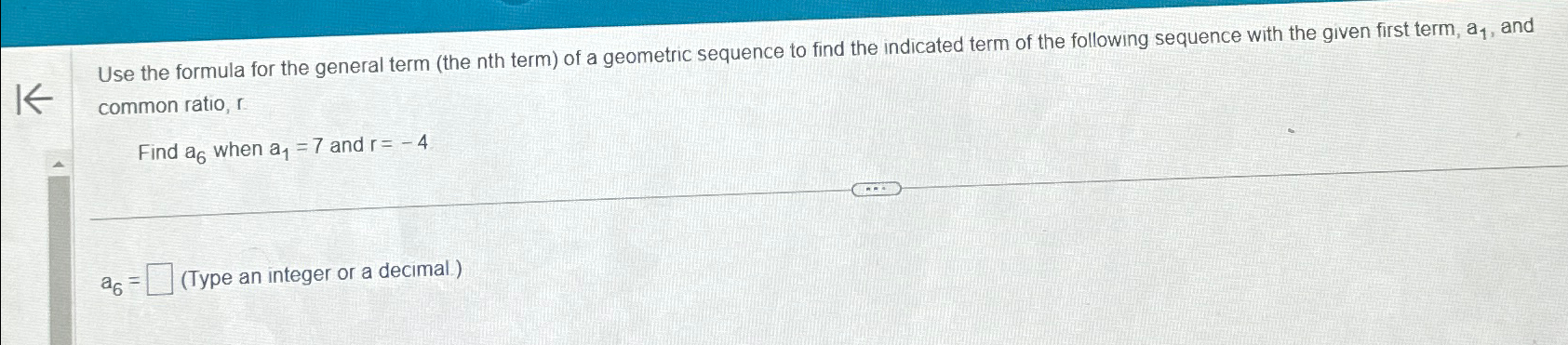 Solved Use the formula for the general term (the nth term) | Chegg.com