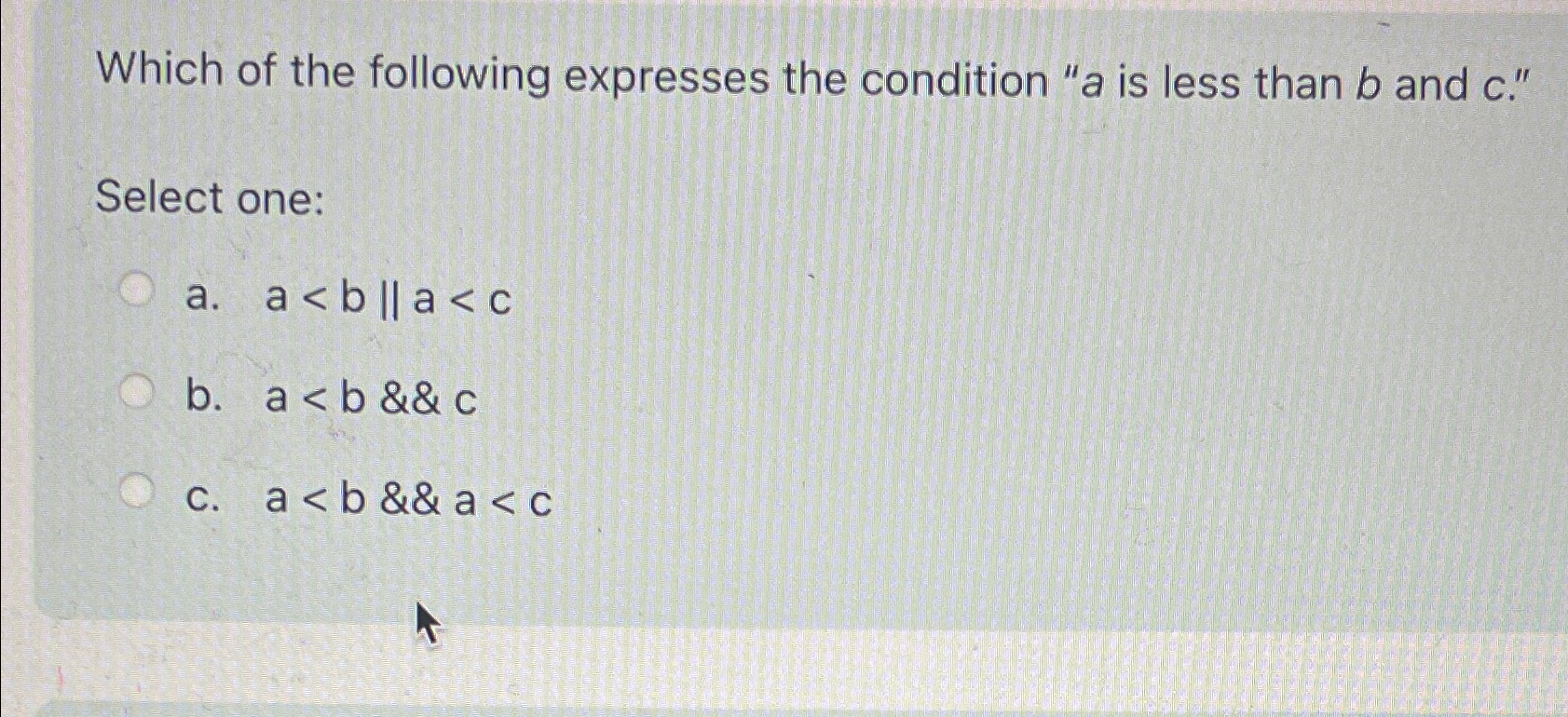 Solved Which of the following expresses the condition " a | Chegg.com