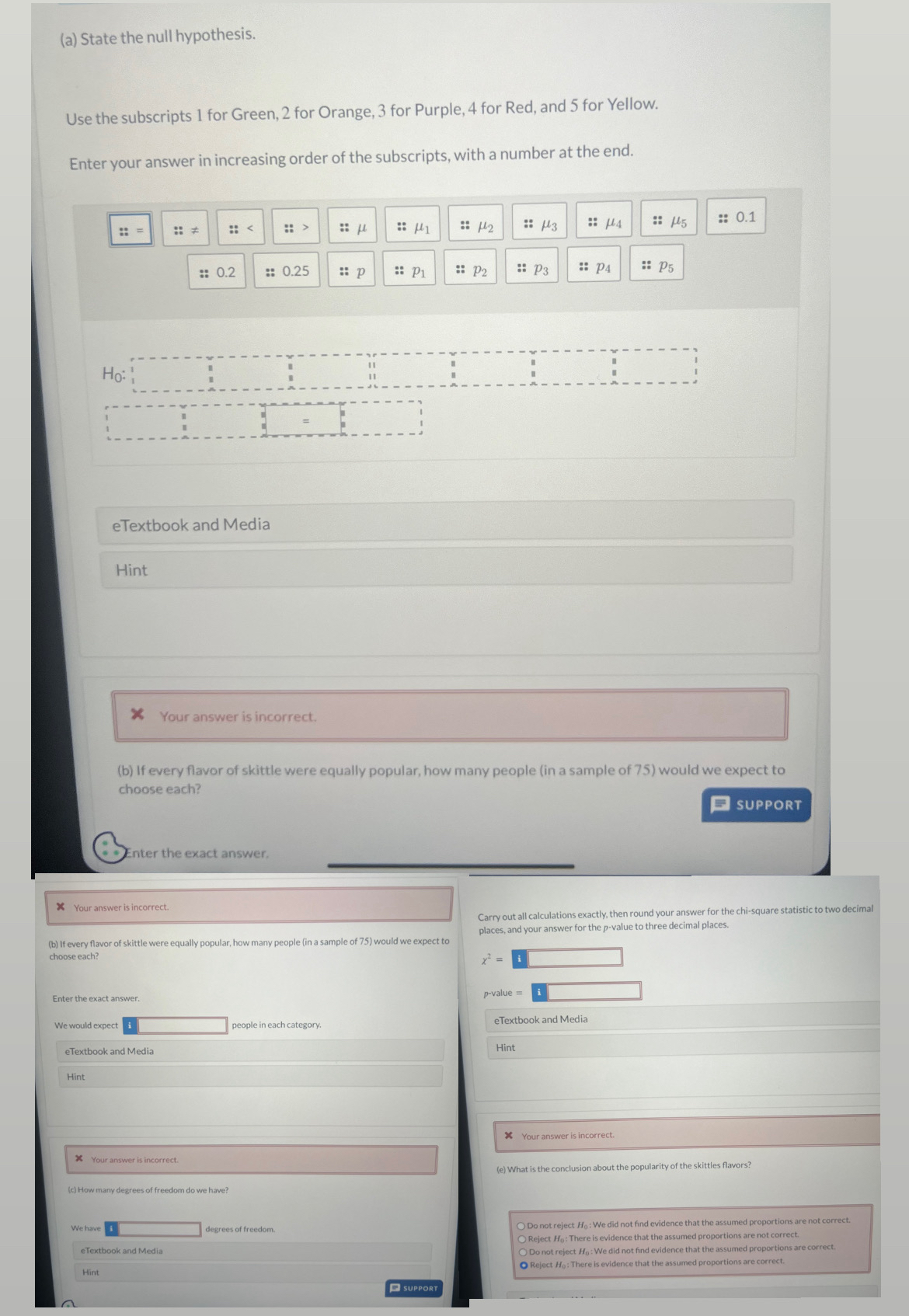 (a) ﻿State the null hypothesis.Use the subscripts 1 | Chegg.com