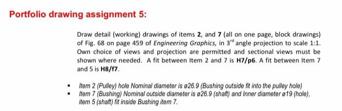 Solved Portfolio drawing assignment 5: Draw detail (working) | Chegg.com