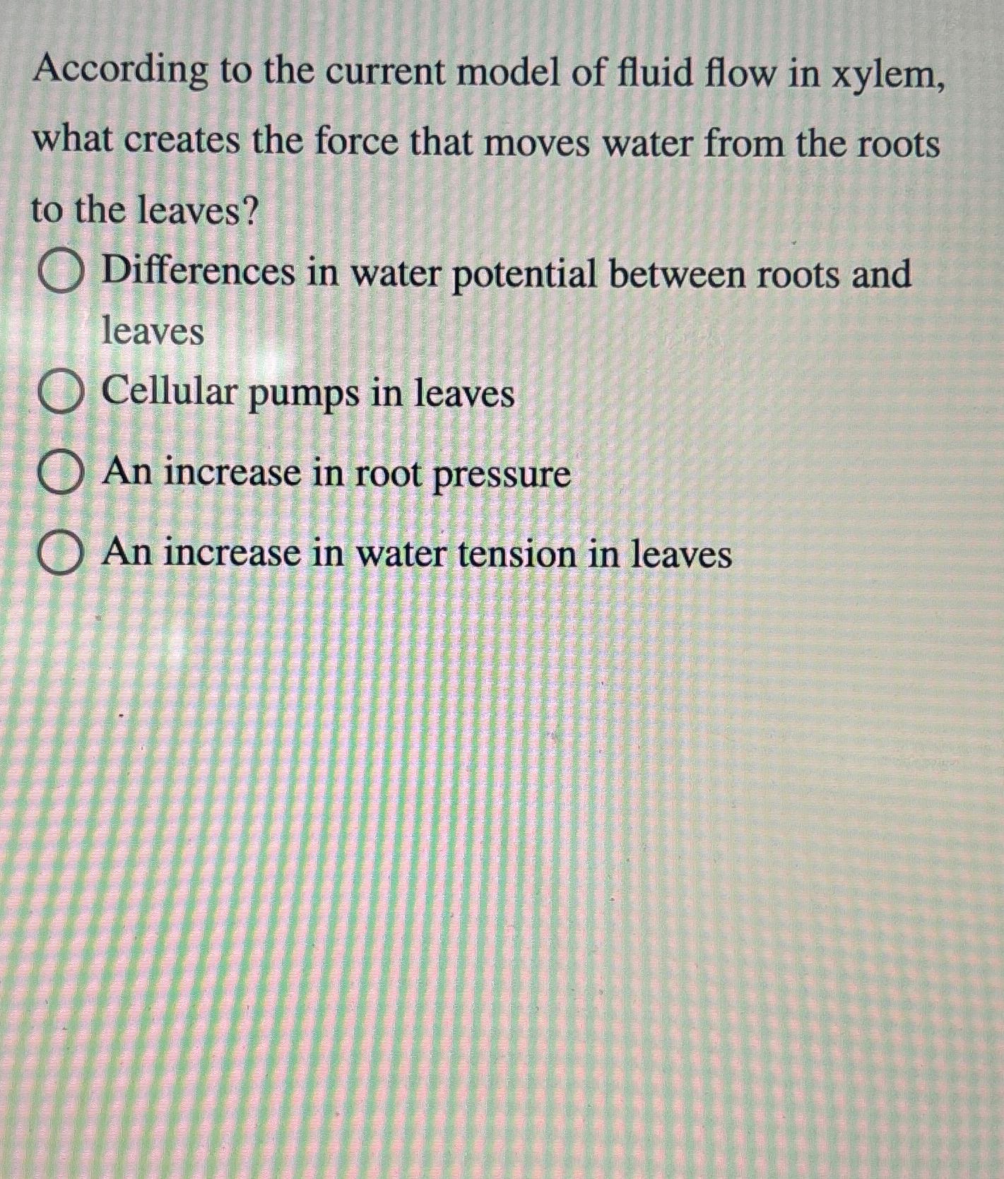 Solved According to the current model of fluid flow in | Chegg.com