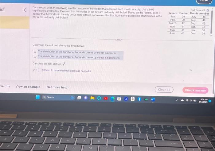 Solved For a recont year, the following are the numbers of | Chegg.com