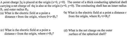 Solved A point charge 2q is placed at the origin (x=0, y=0). | Chegg.com