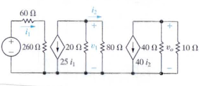 Solved Find vi and vg in the circuit shown in Figure below | Chegg.com