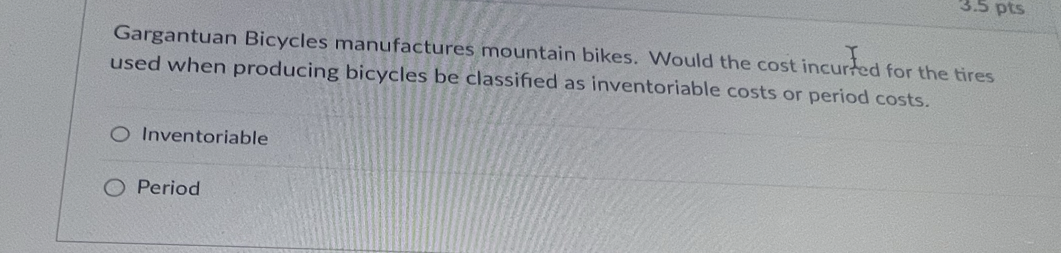 Solved Gargantuan Bicycles manufactures mountain bikes. | Chegg.com